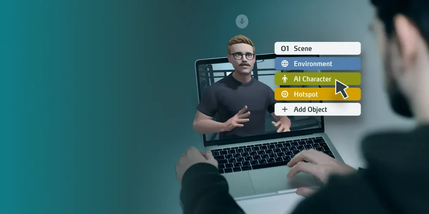 Create immersive VR/KI learning content without code | 3spin Learning